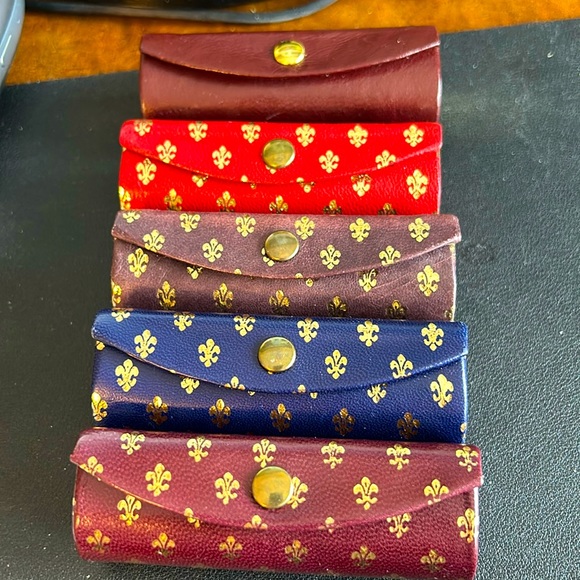 Makeup | Lot Of 5 Leather Lipstick Cases Italy | Poshmark